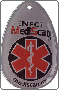 MediScan.nz - Medical Information Tag - Medical Alert Tags & Wristbands